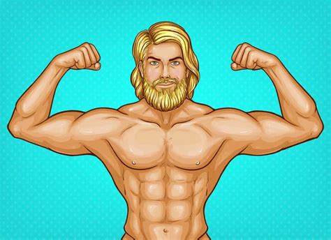 Muscular Vector Art Stock Images Depositphotos