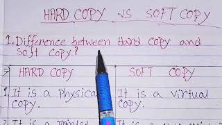Difference Between Hard Copy Soft Copy What Is Hard Copy 41 OFF