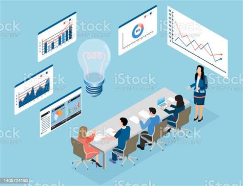 비즈니스 브레인 스토밍과 관리 및 새로운 프로젝트를위한 Anlysis를 충족 개념에 대한 스톡 벡터 아트 및 기타 이미지 개념 개선 경영자 Istock