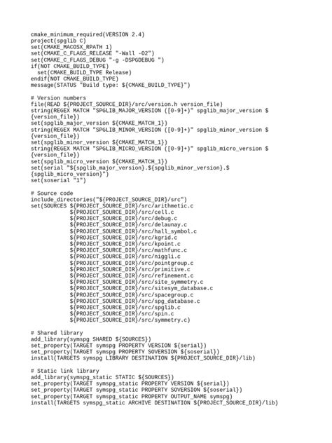 Cmakelists Pdf Library Computing Programming Paradigms