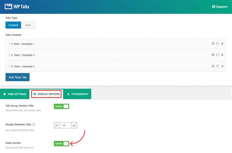 How To Use Hash Anchor As Tab Title With Wp Tabs Pro Plugin Shapedplugin Docs