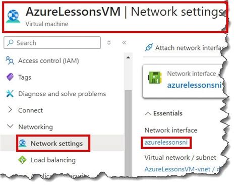 How To Attach Network Interface To Azure Vm Azure Lessons