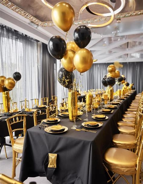 A Black And Gold Birthday Party Theme Perpetually Perplexed