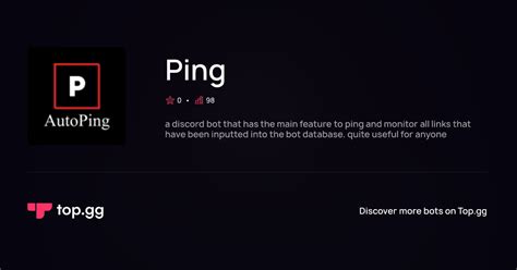 Add Ping Discord Bot The 1 Discord Bot And Discord App List