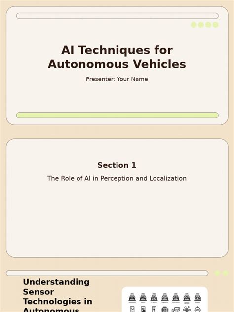 Ai Techniques For Autonomous Vehicles Pdf Artificial Intelligence Intelligence Ai