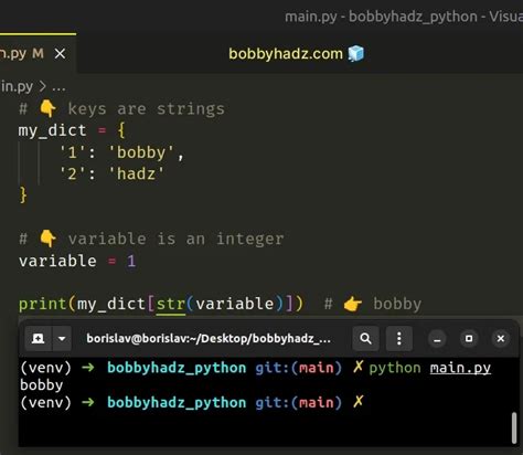 Python Dict Key As Variable