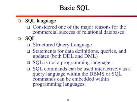 Ppt Database Systems Basic Sql Powerpoint Presentation Free Download Id2722782