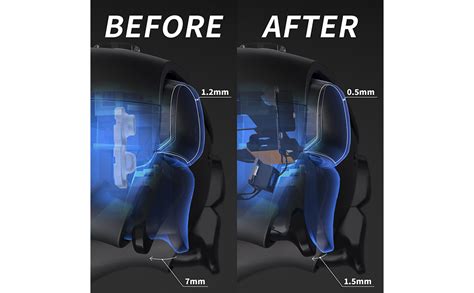 eXtremeRate Micro Switch Version Légère Clicky Hair Trigger Kit pour ps5 Manette BDM 030 Micro