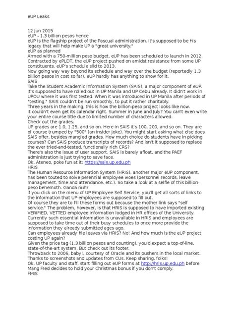 Eup Leaks Pdf Computing Business