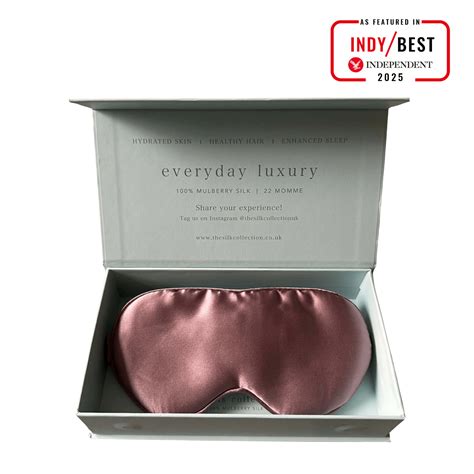 Pure Silk Eye Mask 22 Momme Mulberry Silk From £35 The Silk