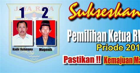 Desain Foto Desain Gambar Desain Spanduk Pemilihan RW