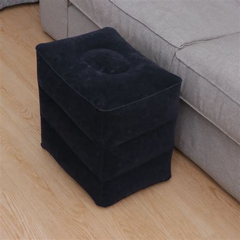 비행기아기침대발받침대 공기 주입식 베개 여행 비행기 발판 다리 의자 침대 오토만 키즈 쿠션 높이 티몬