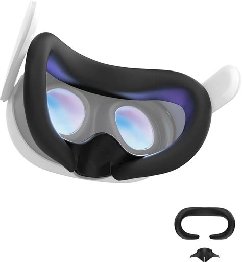 Apexinno Vr Silicone Face Pad Cover And Anti Leakage Nose Pad For Meta Quest 3