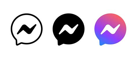 Facebook Messenger App Logo Icon Vector Social Media Messaging