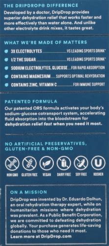 Drip Drop® Electrolyte Watermelon Drink Mix Packets 8 Packets Fred Meyer
