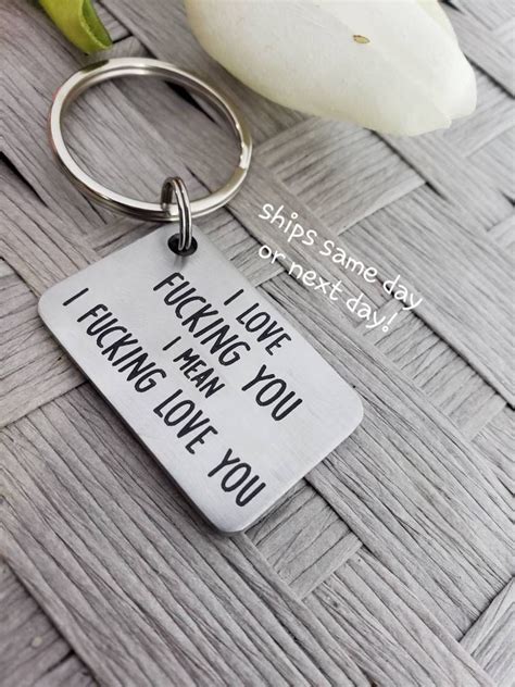 I Love Fucking You I Fucking Love You Keychain Funny Etsy Ireland