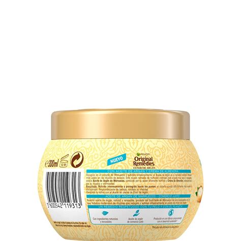 Original Remedies Mascarilla Nutritiva Cremosa Elixir De Argán 300 Ml