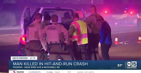 Man Dead After Hit And Run Crash Near 83rd Avenue And Mcdowell Road