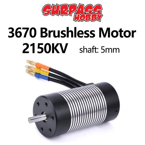 Surpass Hobby Rocket 3670 2150KV Brushless Motor Waterproof Sensorless