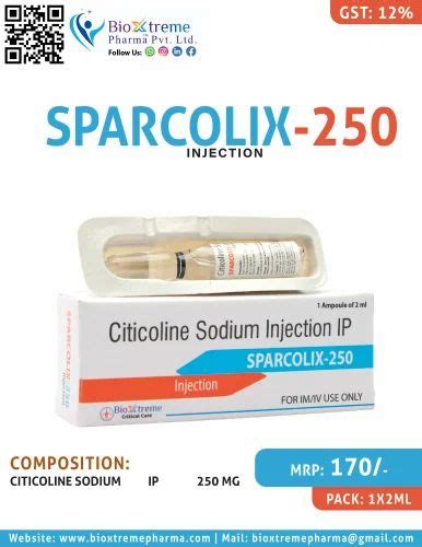250 Mg Citicoline Injection At Best Price In Panchkula By Bioxtreme