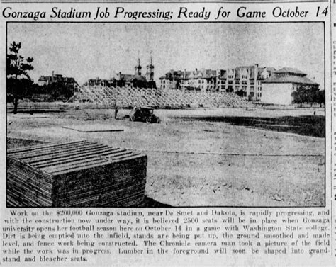 100 Years Ago In Spokane Gonzaga Rushing To Get Ready For Big Football