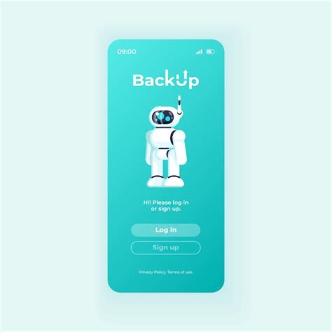 Premium Vector Backup Application Smartphone Interface Vector