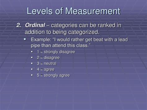 Ppt Research And The Role Of Statistics Variables And Levels Of Measurement Powerpoint
