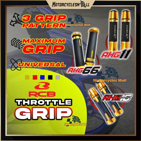 RCB AHG RCB AHG RCB AHG Handle Grip RCB Rubber Universal Throttle Alloy Racing Boy