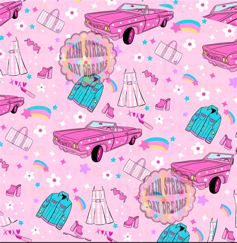 Barbie Seamless Pattern Digital Only Etsy