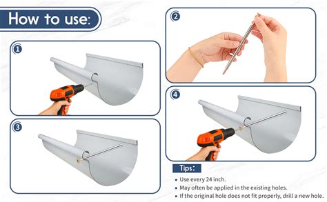 10 Pcs 7 Gutter Screws With Metal Ferrule Durable Gutter