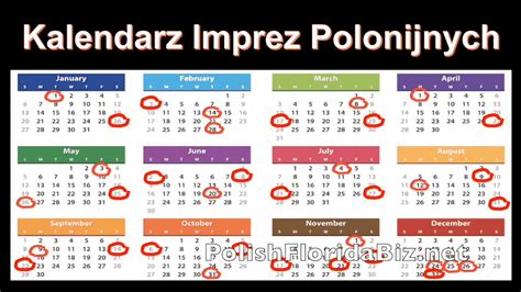Kalendarz Imprez Polonijnych Polishfloridabiz