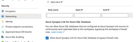 Support For Allow Azure Synapse Link For Azure Sql Database To Bypass