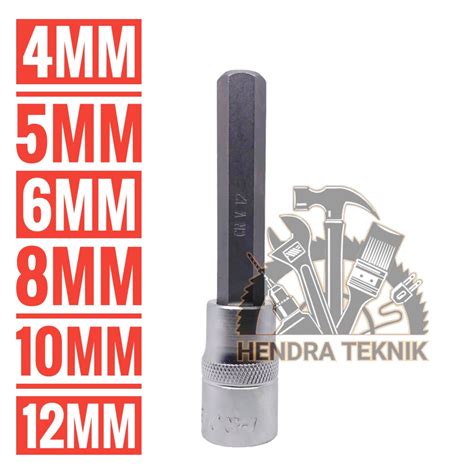Mata Hex Socket Eye 5mm 6mm 8mm 10mm 12mm Long Chrome Vanadium 6 Sided