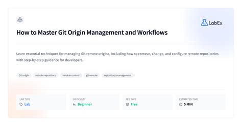 How To Master Git Origin Management And Workflows Labex