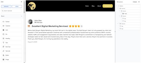 Create Dynamic Testimonials In Breakdance With CPT Gold Penguin