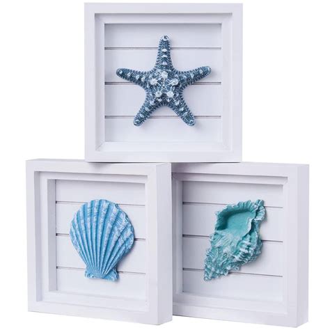 3d Art Beach Wall Decor Coastal Decor Framed Wooden Wall Art Nyb24a2