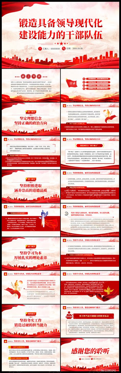 锻造具备领导现代化建设能力干部队伍ppt下载红动中国