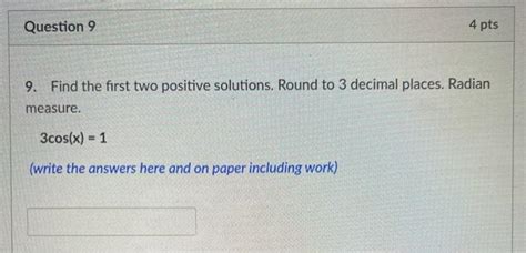 solved question 8 8 pts 8 find all solutions in exact