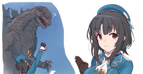 艦隊これくしょん 高雄and響andゴジラ みのすのイラスト Pixiv