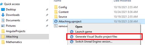 How To Generate Visual Studio Project Files From Unreal Engine