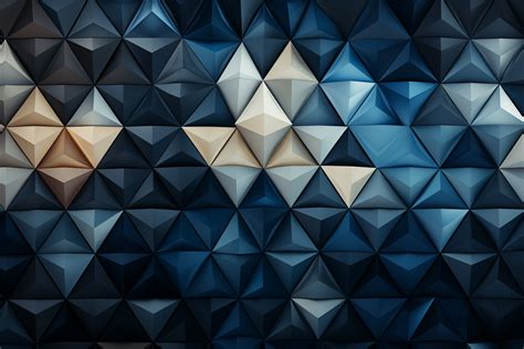 Triangle Polygon Pattern Metallic Wall Graphic By Saydurf · Creative