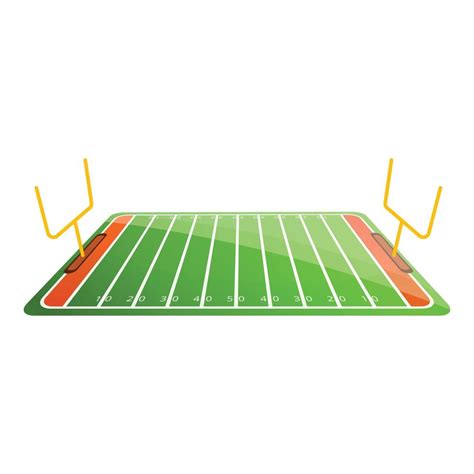 American Football Field Icon Cartoon Style 14187455 Vector Art At Vecteezy