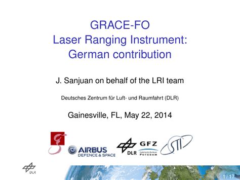 Grace Fo Laser Ranging Instrument German Contribution