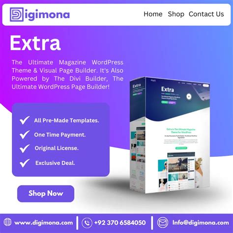 Extra Wordpress Theme Ultimate Magazine And Visual Page Builder Digimona