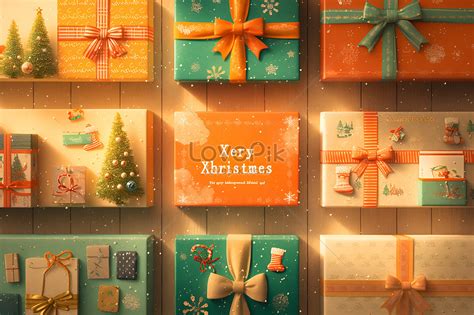 아름답게 포장된 선물 상자 일러스트 무료 다운로드 Lovepik