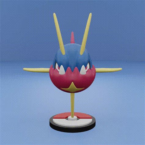 STL File Pokemon No 318 319 Carvanha Sharpedo 3D Printer Model To