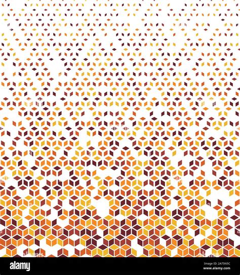 Hexagonal Halftone Pattern Abstract Vector Background With Rombus