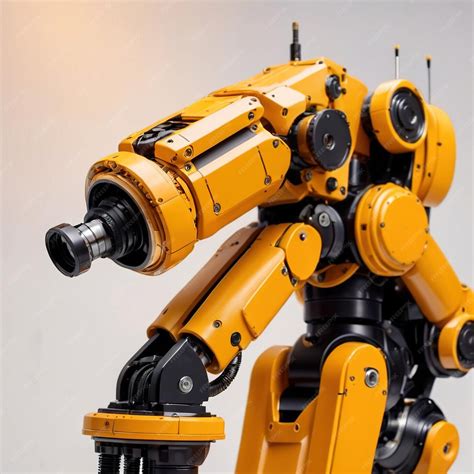 Premium Photo Industrial Robotic Arm For Automated Manufacturing In A Moden High Tech