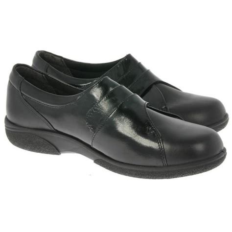 Db Shoes Womens Bakewell Blackpatent Wide Shoes 78312q Ee