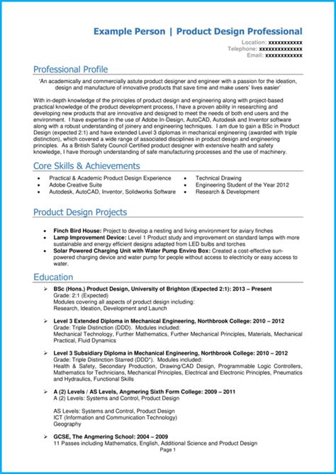 Graduate Cv Example Create A Winning Cv And Land The Best Grad Jobs
